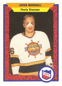Jason Marshall #25 1991-92 (IHL) Pro Cards – Golden Seals Hockey